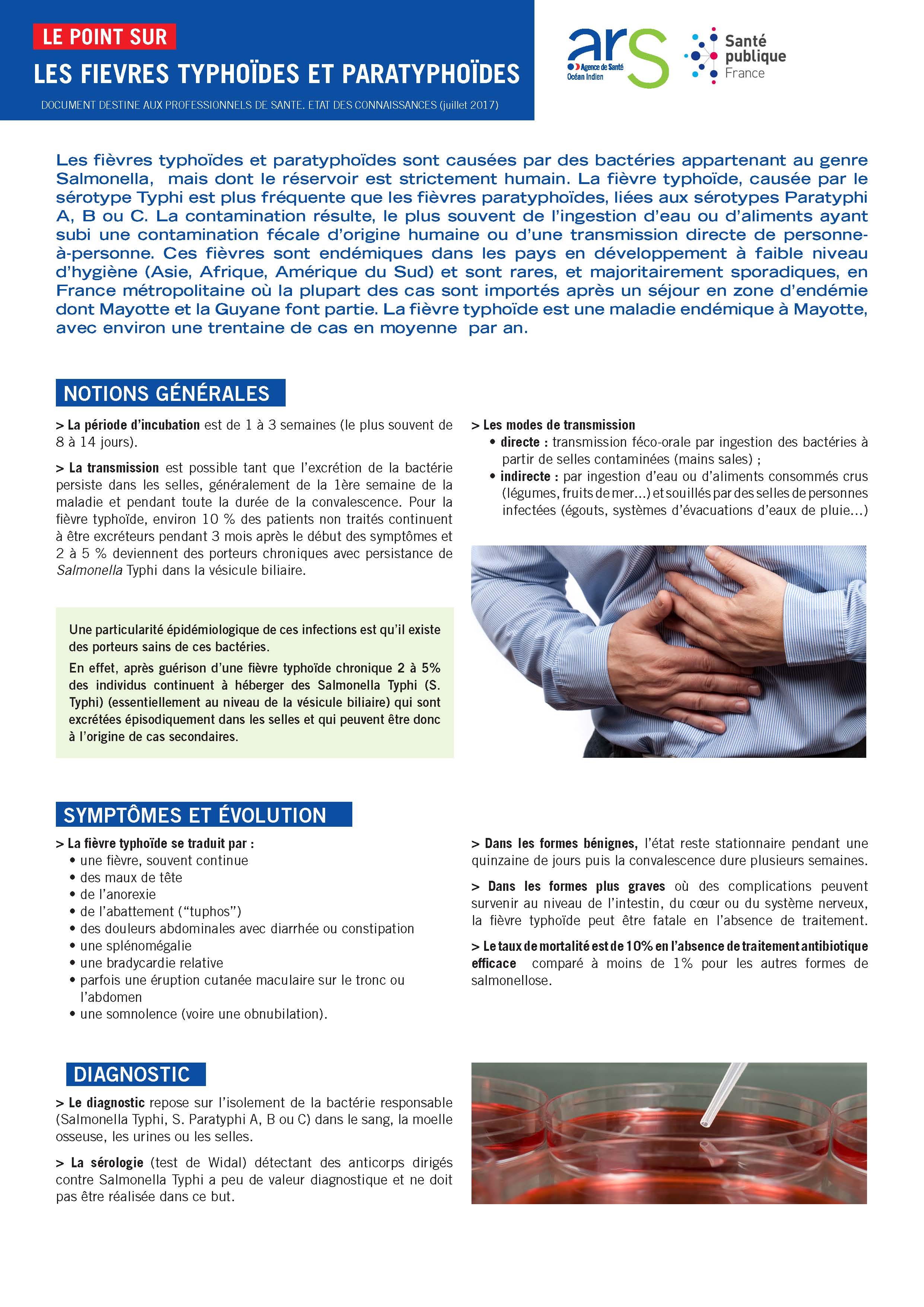 La typhoïde | Agence régionale de santé La Réunion